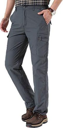 Generic Pantalon de jogging long et l&eacute;ger pour homme - Pantalon de sport avec plusieurs poches - Pantalon de loisirs vintage - Pantalon de travail a&eacute;r&eacute; - Coup