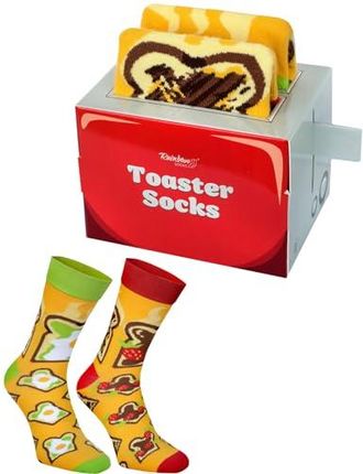 Rainbow Socks Femme Homme Grille-Pain Chaussettes - Chaussettes Cadeaux - Toaster Socks - 1 paire - Taille 41-46