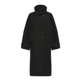Ichi Ichi - Manteau droit - Femme - Manteaux - Noir - Taille: 36 FR