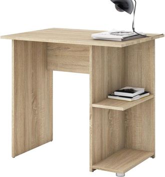 IDIMEX Bureau nova, en m&eacute;lamin&eacute; blanc mat et gris