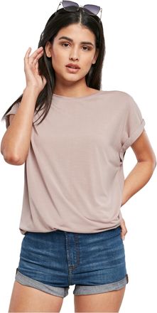 Urban Classics Damen T-Shirt Ladies Modal Extended Shoulder Tee, lang geschnittenes T-Shirt, erhältlich in vielen Farbvarianten, Größen XS-5XL