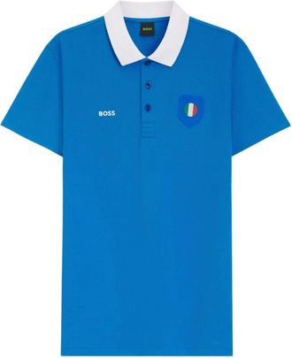 HUGO BOSS Homme, Tops, Bleu, Taille: L Polo Chemises