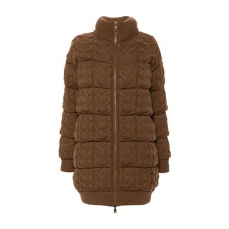 Max Mara Femme, Manteaux, Brun, Taille: 36 FR Ovatta Down Jacket