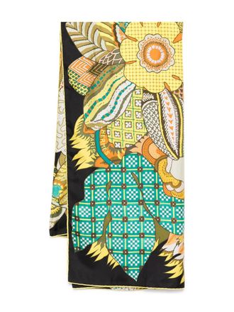 Hermès foulard en soie - Noir