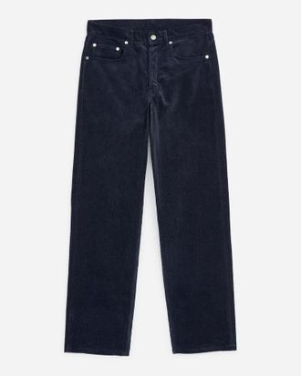 Arket OCEAN Loose Straight Cordhose -Blau