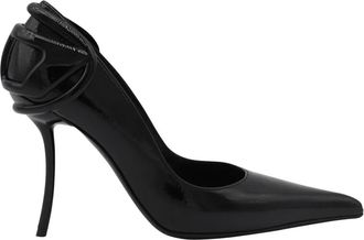 Diesel Hohe Schuhe - Sculptural High-Heeled Black Pumps - Gr. 35 (EU) - in Schwarz - f&uuml;r Damen