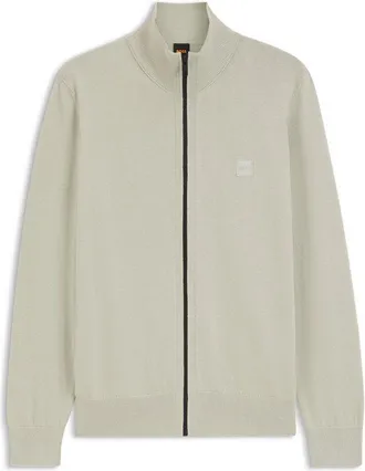 HUGO BOSS Strickjacke Kanozip Full Zip Cardigan mit Rei&szlig;verschluss