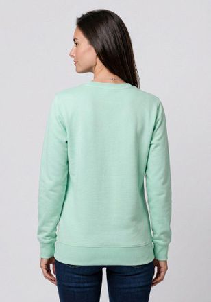 Alife And Kickin Sweatshirt LottaAK A schlichter Sweater mit Herz-Aufn&auml;her in tollen Farben
