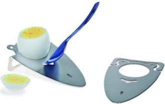 Take 2 Germany Take2 Eierhalter-Set, Edelstahl, Silver, 12.8 x 7 x 0.5 cm
