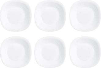 Luminarc Carine Blanco 6 Dessertteller, Opal, Grau, 21 cm