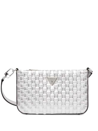 Guess Co mini sac port&eacute; &eacute;paule Twiller - Argent