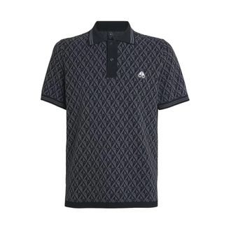 Moose Knuckles Apex Knit Polo - - Tops - Herren - Schwarzk - 2XL