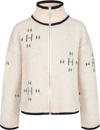 H&eacute;st H&eacute;st, Femme, Pulls, Beige, Taille: 46 FR Iben Zip Jacket