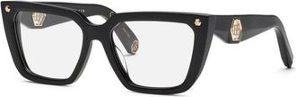 Philipp Plein Femme, Accessoires, Noir, Taille: 55 MM Vpp191 Optical Frame