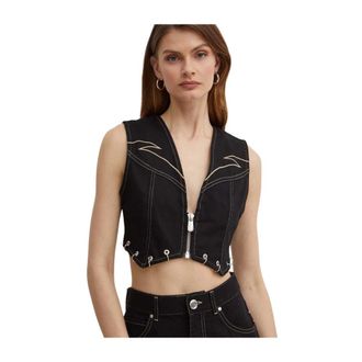 Pinko Dracula Vest - - Jackets - Damen - Schwarzk - XS