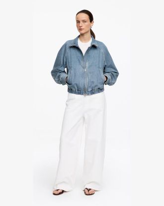 Arket Kurze Jeansjacke -Blau