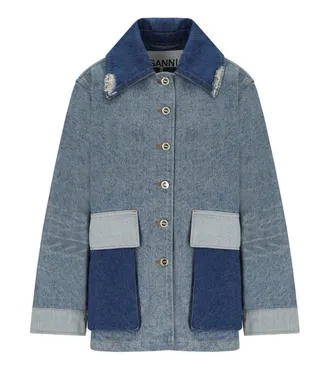 Ganni VESTE VINTAGE BLUE DENIM GANNI