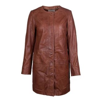 BTF-CPH Ledermantel 10255 - - Coats - Damen - Braun - S