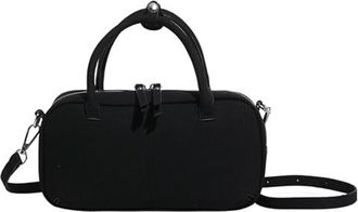 Generic Sac &agrave; bandouli&egrave;re r&eacute;tro en cuir PU - Sac &agrave; main carr&eacute; - Noir