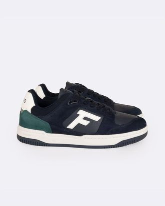 Faguo Baskets bleu marine cuir - URBAN 1
