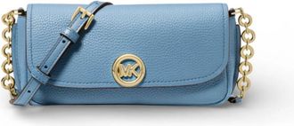 Michael Kors Femme, Sacs, Bleu, Taille: ONE Size Nolita Small Pebbled Leather Crossbody Bag
