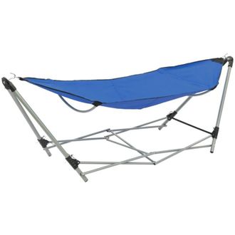 vidaXL Hamac avec support pliable Bleu Vidaxl