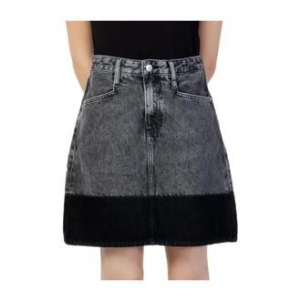 Calvin Klein Jeans Schwarzer Rock f&uuml;r Frauen - - Skirts - Damen - Grau - W24