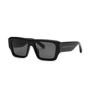 Philipp Plein Homme, Accessoires, Noir, Taille: 55 MM Lunettes Authentiques avec Service de Qualit&eacute; Sup&eacute;rieure