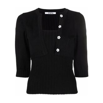 Vivetta Vivetta, Damen, Strickwaren, Schwarzk, SGr&ouml;&szlig;e