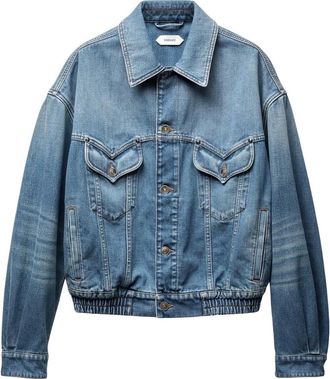 Versace Femme, Blouses et Chemises, Bleu, Taille: 36 FR Cotton Jacket