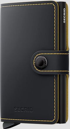 Secrid Mini Matte Geldb&ouml;rse black & ochre