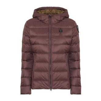 Blauer Daunen-Pufferjacke - - Jackets - Damen - Rot - XS