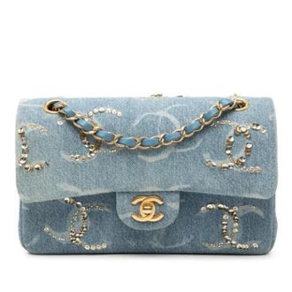 Chanel Pre-owned Vintage Denim Schultertasche - - Pre-owned - Damen - Blau - ONE SIZE