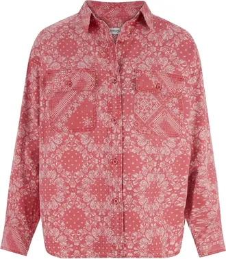Overlover Chemise Holloway Bandana Rouge D&eacute;lav&eacute;