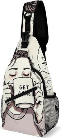 Generic Sacoche Homme Bandouliere Gothique Gotik Gothique Femmes ennuyeuses Art Mignon Mode Sac Bandouli&egrave;re Multifonction Sac DEpaule pour Cyclisme Randonn&eacute;e 