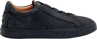 Tod's Homme, Chaussures, Bleu, Taille: 45 EU Baskets basses en nubuck