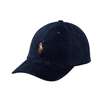 Polo Ralph Lauren Casquette de baseball en velours c&ocirc;tel&eacute; - Homme - Accessoires - Bleu - Taille: ONE Size