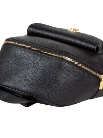 Coccinelle Womens Backpack Black Genuine Leather Bags - Backpacks
