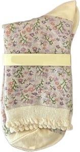 Generico Chaussettes mi-mollet avec d&eacute;tail noeud, chaussettes printani&egrave;res en coton pour femme 2 paires, Color11, Taille Unique