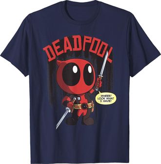 MARVEL Deadpool Cartoon Look What I Have T-Shirt