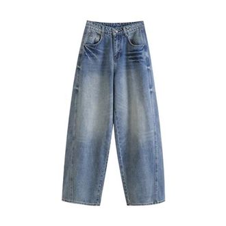 Generic Jeans en denim gratt&eacute; classique for femmes, pantalons polyvalents en d&eacute;tresse avec des d&eacute;tails textur&eacute;s subtils, jeans slim intemporels au quotidien(X