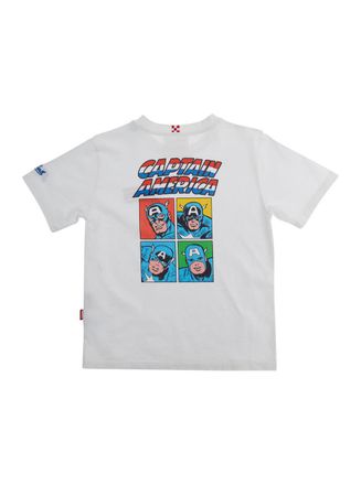 MC2 Saint Barth Boys T-Shirt With Face Print White T-Shirts And Polos