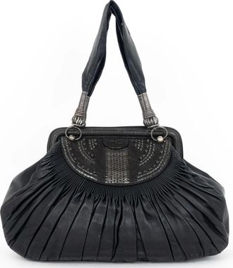 Dior Crossbody Bags - Pleated Frame Satchel - Gr. unisize - in Schwarz - für Damen