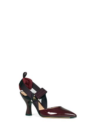 Fendi Slingback Pump - Burgundy