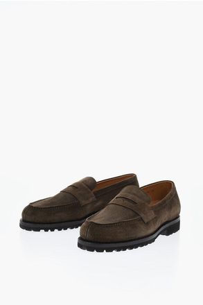 Nonnative Suede Penny Loafers with Lug Sole size 44