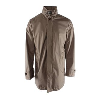 Moorer Taupe Parka Mantel - - Coats - Herren - Beige - XL