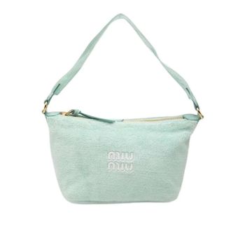 Miu Miu Sac bandouli&egrave;re en tissu &eacute;ponge Pre-owned - Femme - Pre-owned - Vert - Taille: ONE Size