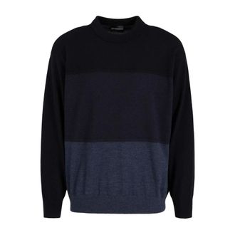 Emporio Armani Stilvoller Strickpullover - - Knitwear - Herren - Blau - 2XL