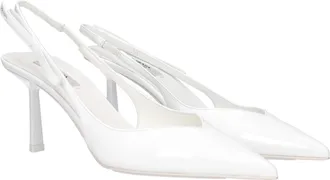 Prada Patent Leather Sling-Back Pump - White