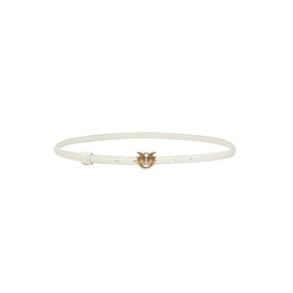 Pinko Love Berry H1 G&uuml;rtel Vitello Seta - - Accessories - Damen - Wei&szlig; - XS